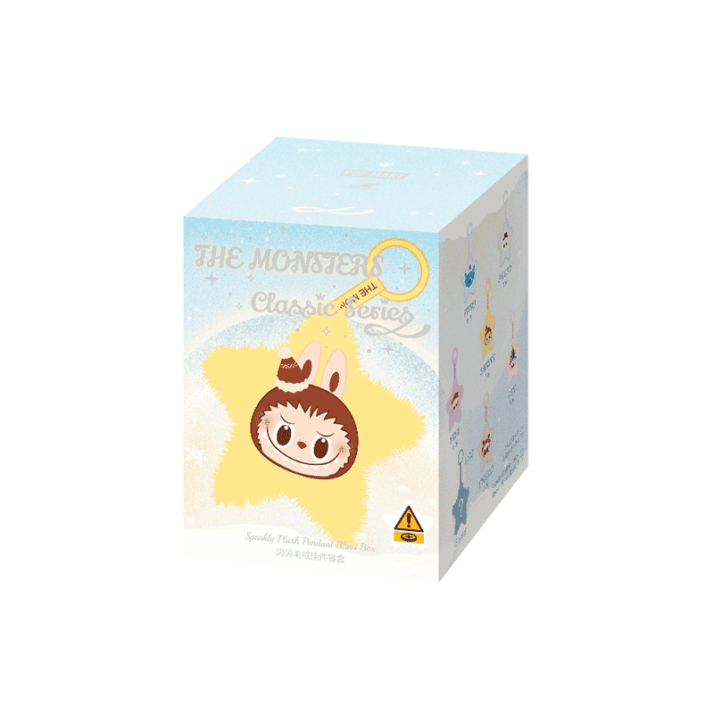 The Monsters Sparkly Plush Pendant Blind Box – POP MART Collectible Toy ...